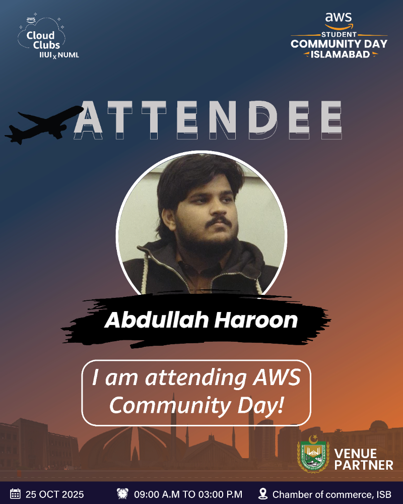 AWS Community Day Islamabad Badge Generator